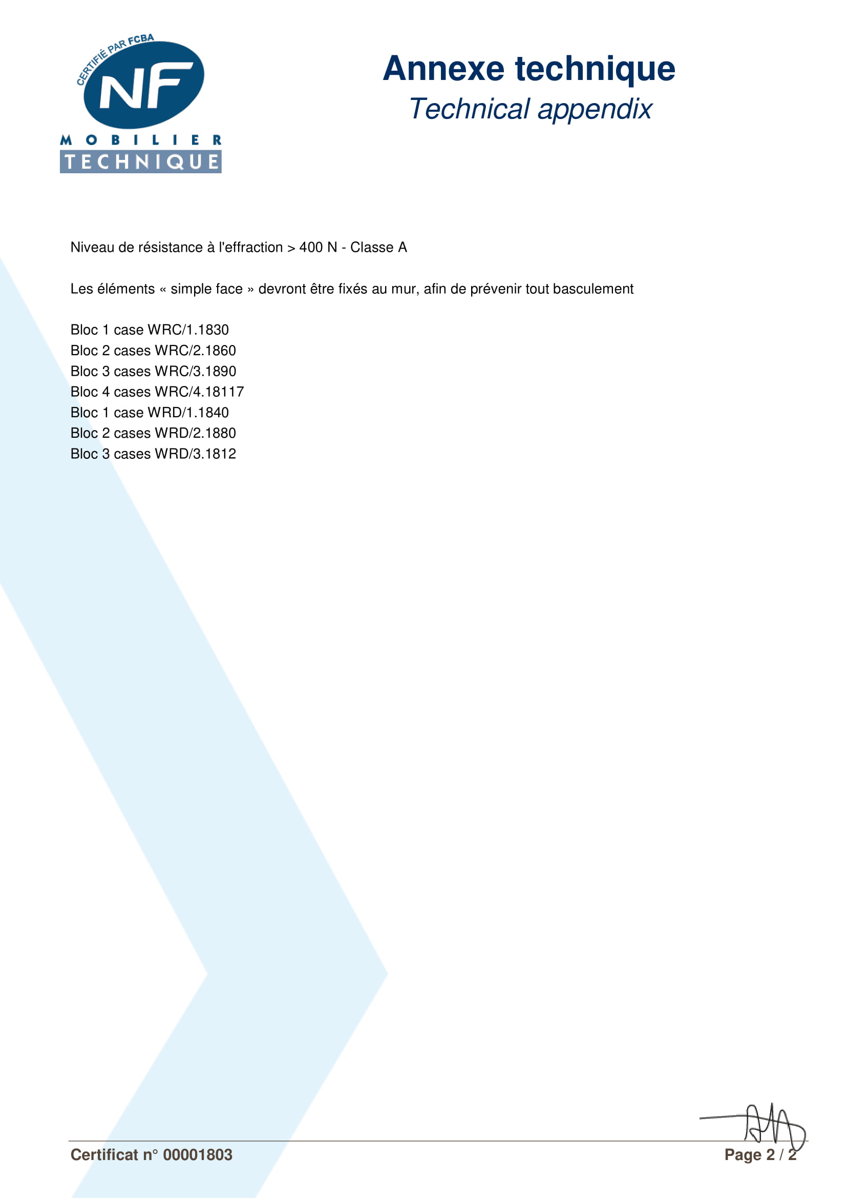 Gürkan Metal Mobilya - Gurkan Metal Furniture - NF Certificate